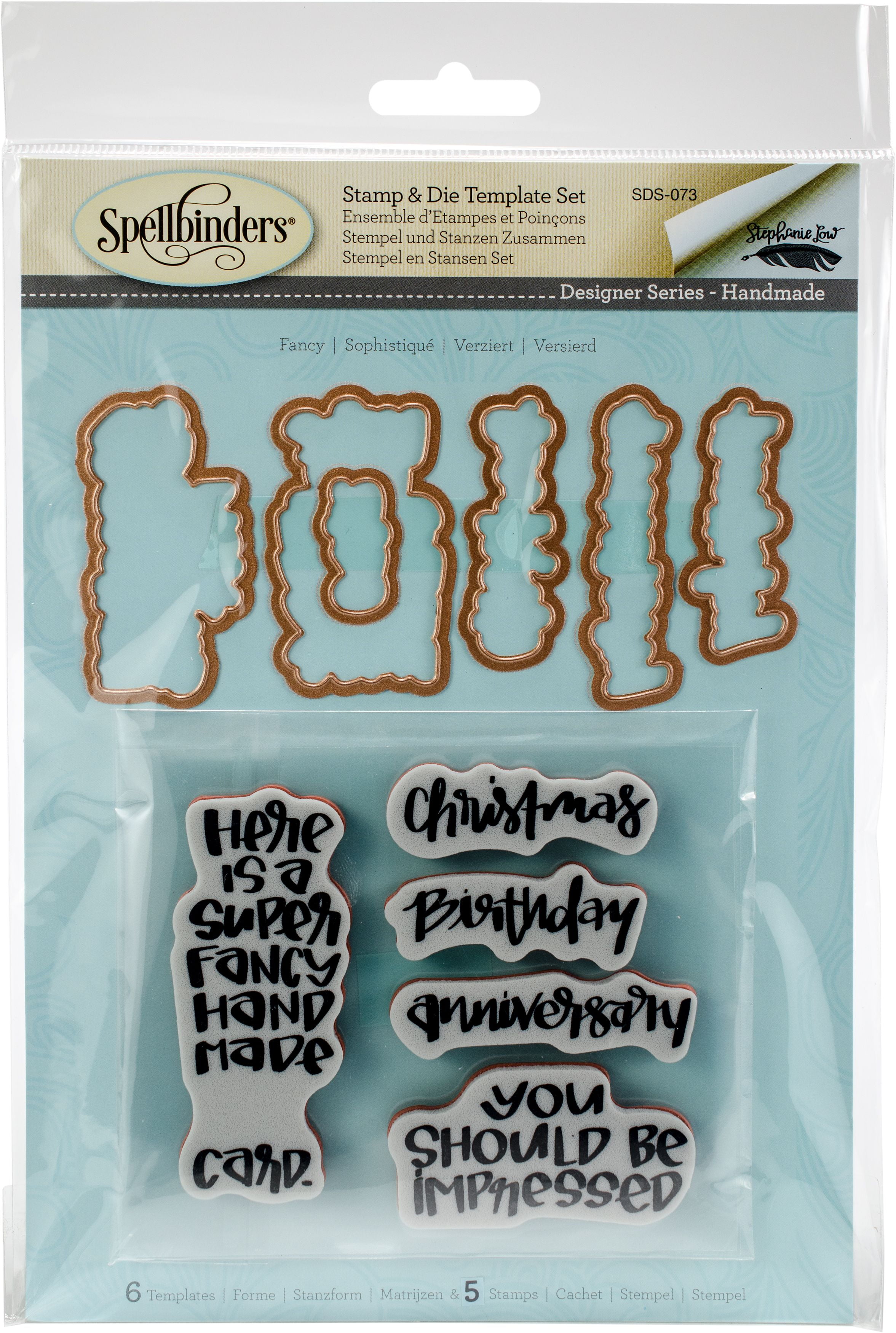 Spellbinders Stamp & Die Set-Fancy - Walmart.com