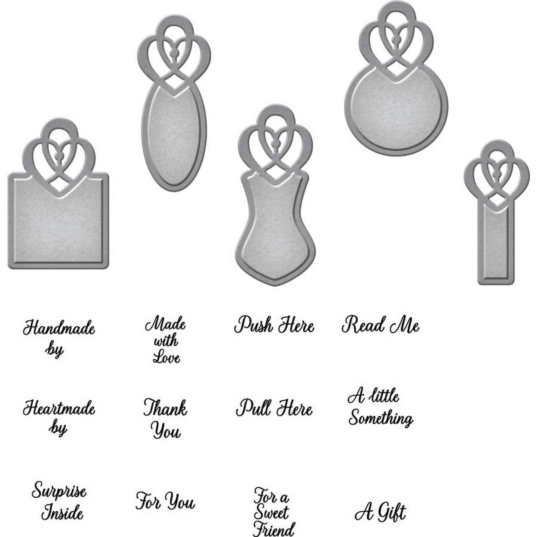 Spellbinders Stamp, & Die Set, Graceful Tiny Tags - Walmart.com