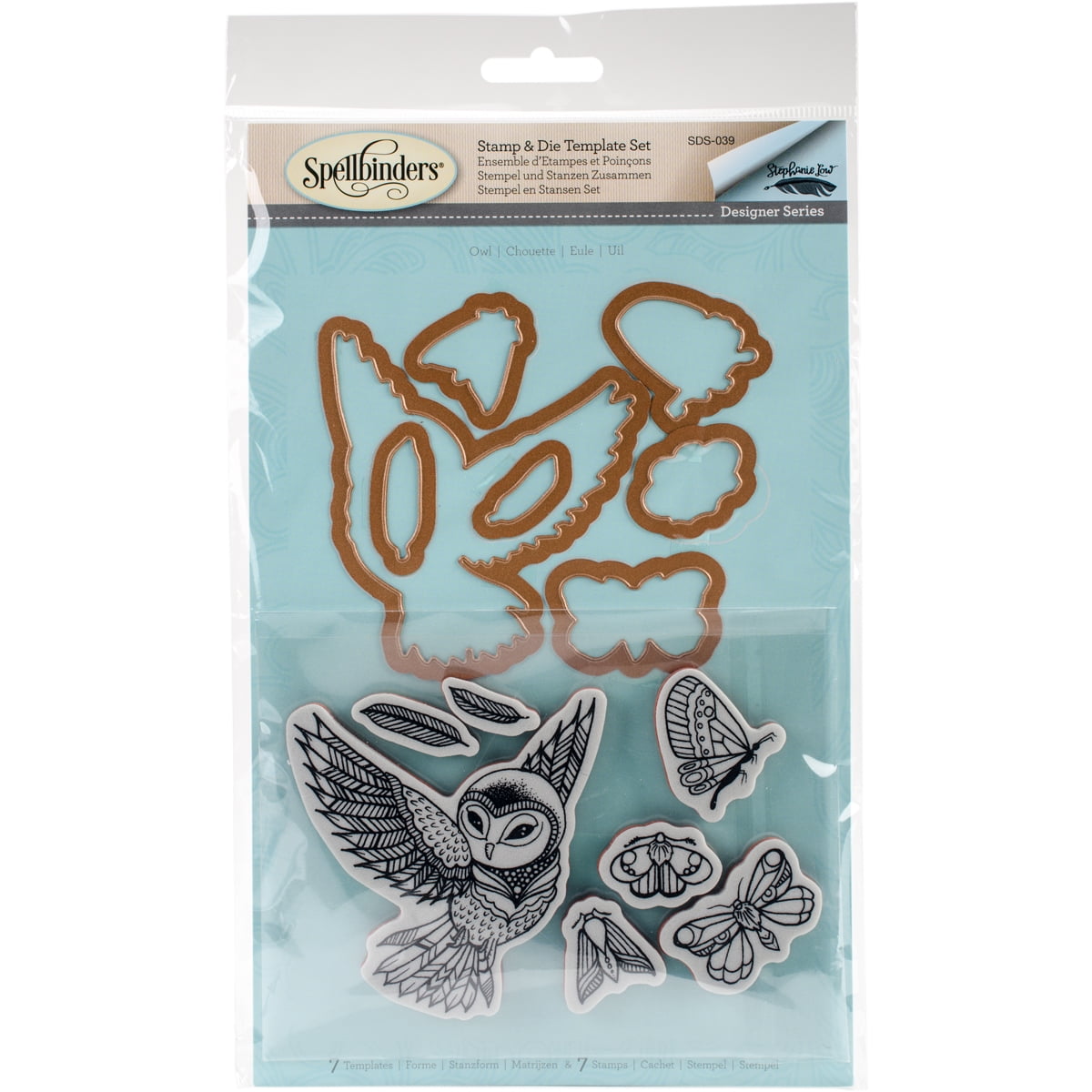 Spellbinders Stamp & Die Set-Owl - Walmart.com