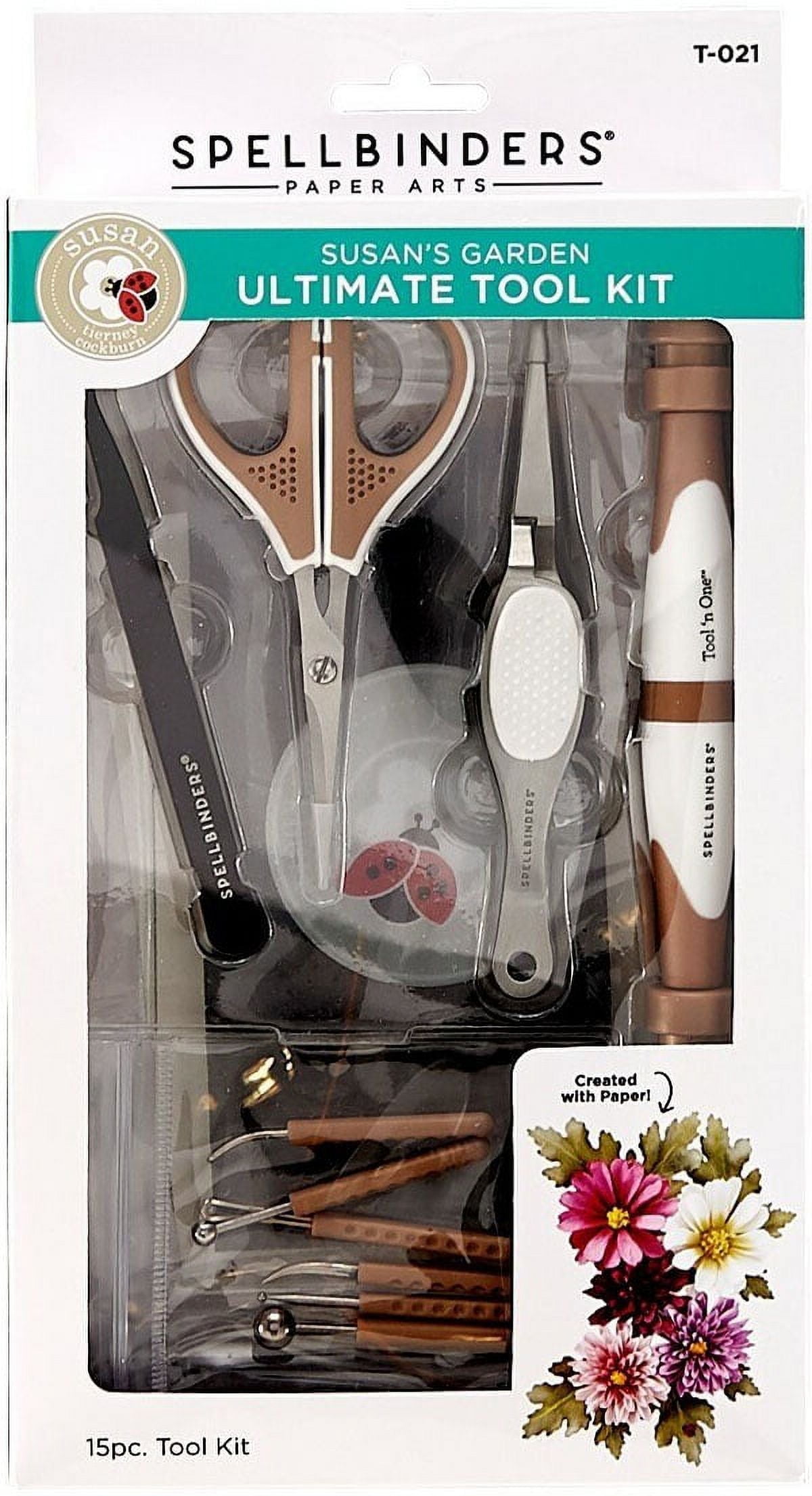 Spellbinders Susan's Garden Ultimate Tool Kit-15 Pieces - Walmart.com