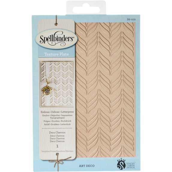 Spellbinders Texture Plate-Deco Chevron - Walmart.com