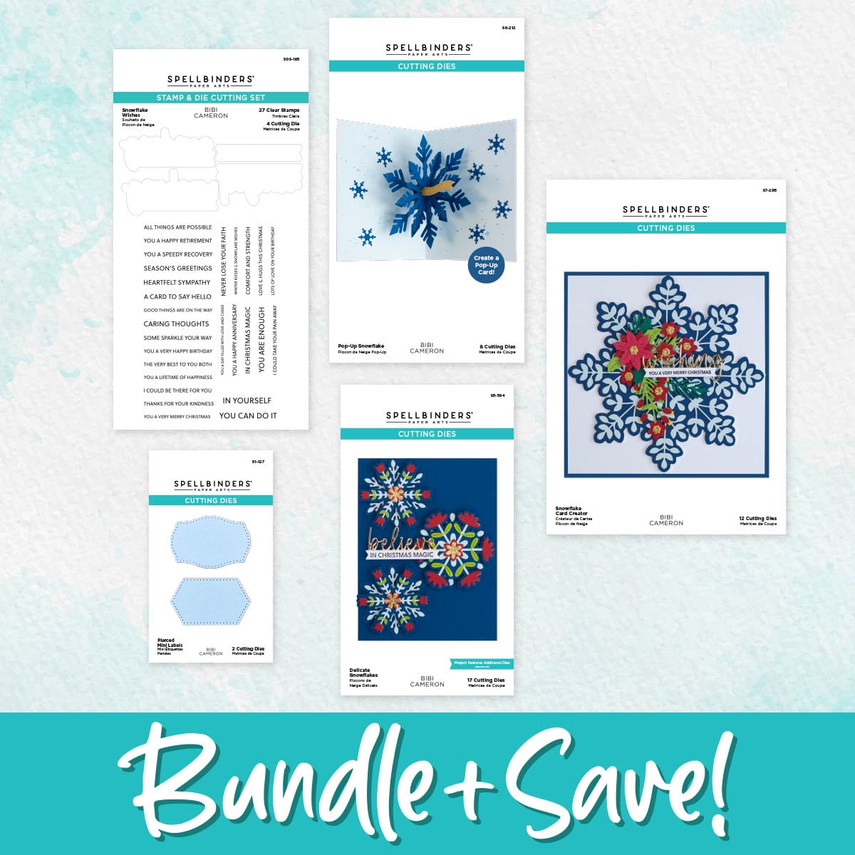 Spellbinders Winter Die Set - Bibi's Snowflakes Collection - Walmart.com