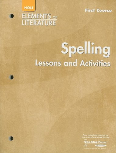 Pre-Owned Spelling Lessons and Activities, First Course - Walmart.com