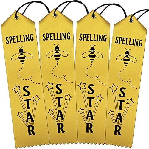 Spelling Ribbons - 100 Yellow Ribbons with Card & String - Walmart.com
