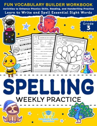 Pre-Owned Spelling Weekly Practice for 3rd Grade: Vocabulary Builder ...