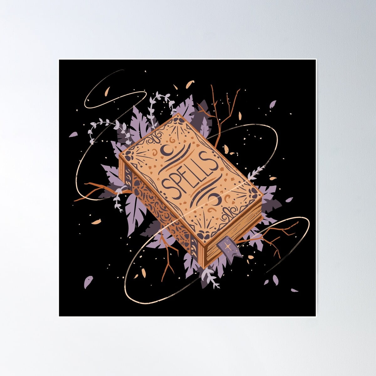 Spells - Inktober 2020 Poster Wall Art, Modern Wall Decor For Living ...