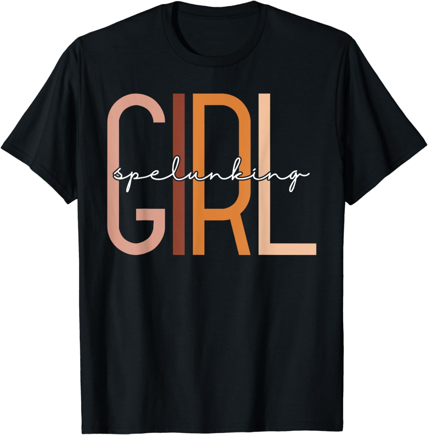 Spelunking Girl Caver Cave Explorer Adventure Hobby T-Shirt - Walmart.com