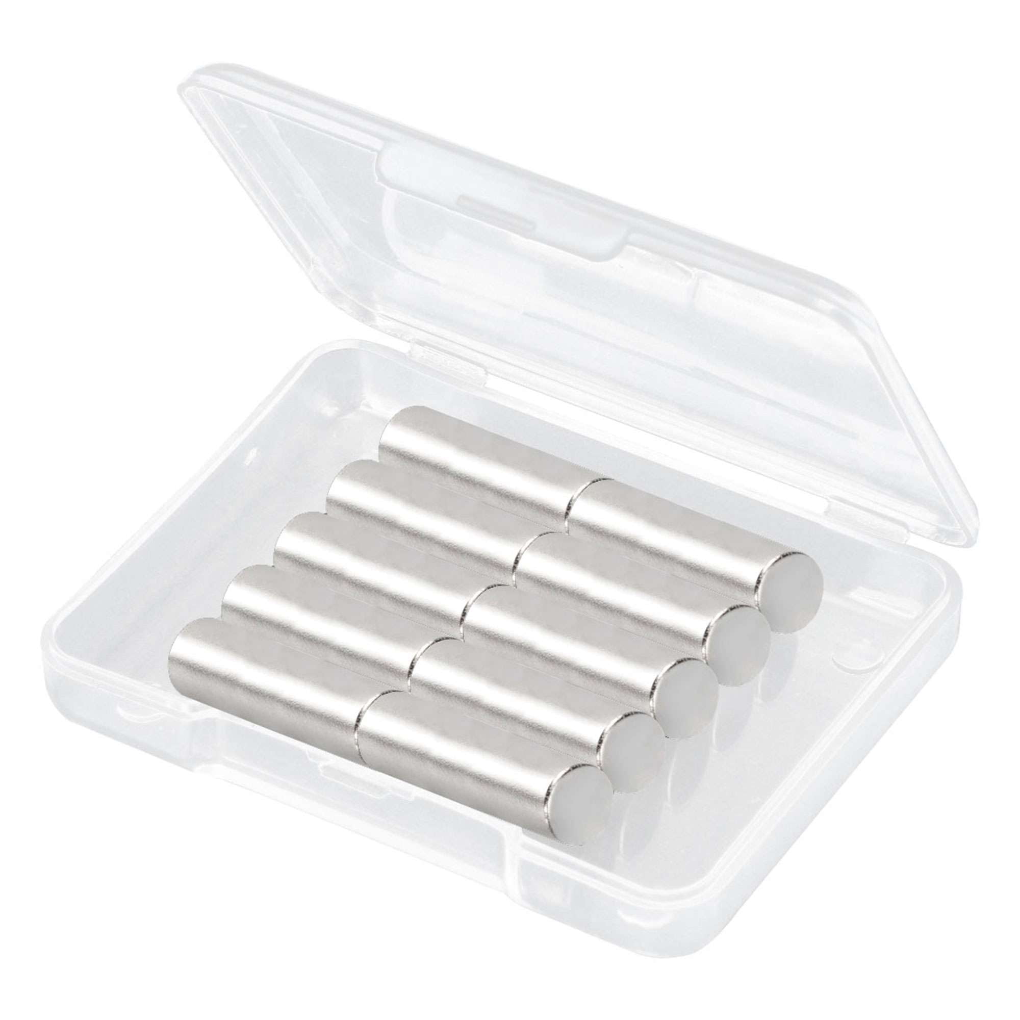 Spencer 10Pcs 8x20mm N45 Strong Cylinder Magnets Block Rare Earth ...