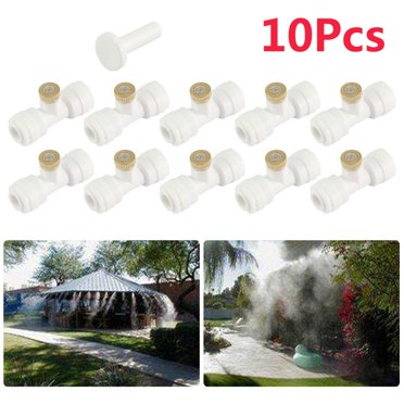 H&G Lifestyles 20packs 1/2 Inch PVC Coupling, Brass Nozzle Mister for ...