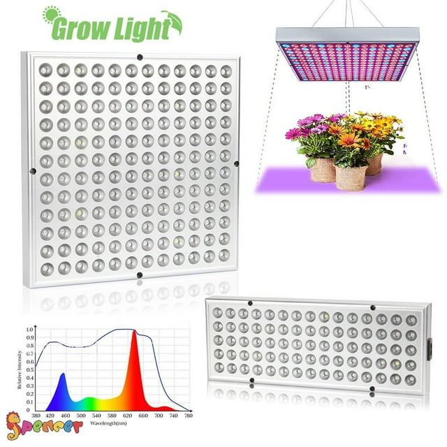 Spencer 1200W 144 LED Grow Light Panel Hydroponic Indoor & Outdoor ...