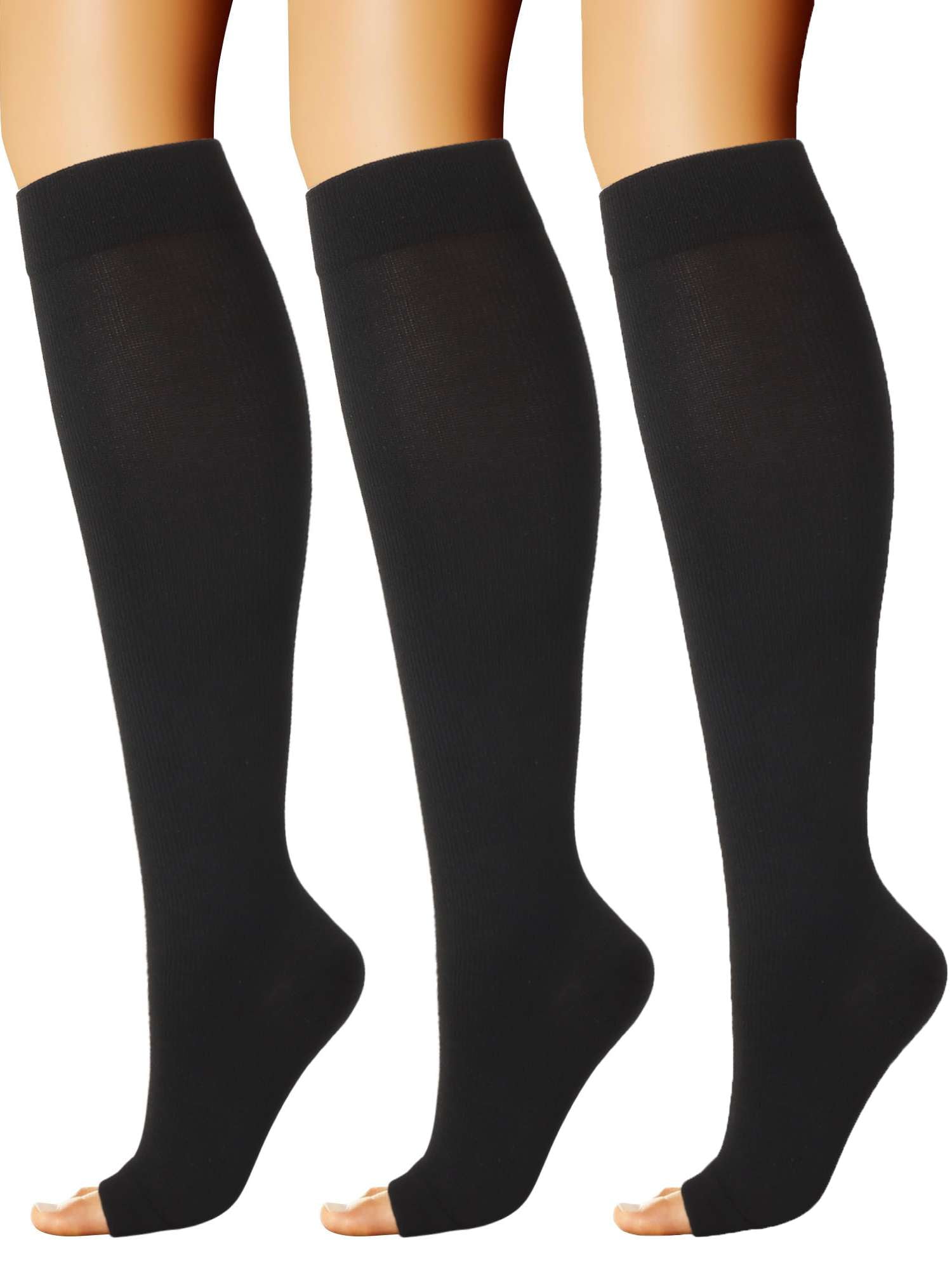 Spencer 2 Pairs Sport Compression Socks for Men and Women Knee High ...