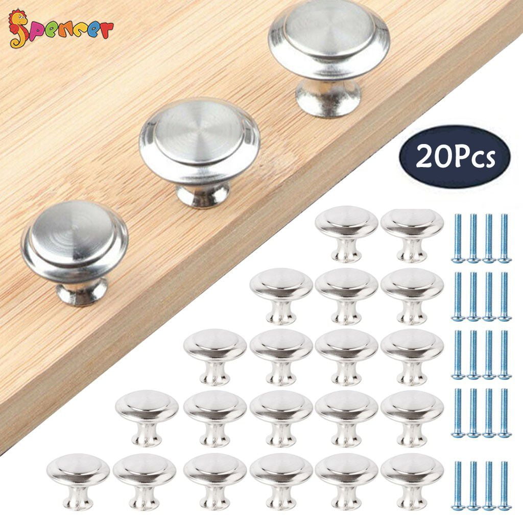 Spencer 20/40PCS Kitchen Cabinet Pull Knobs, Stainless Steel Cabinet ...