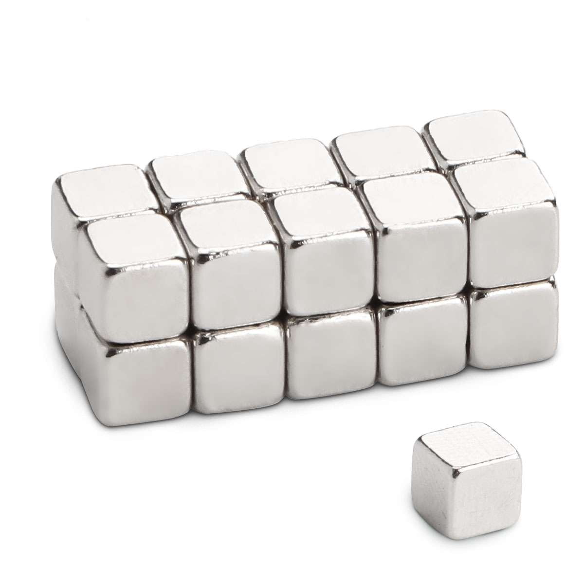 Spencer 20Pcs Cube Neodymium Magnets - 4x4x4mm Rare Earth Block Square ...