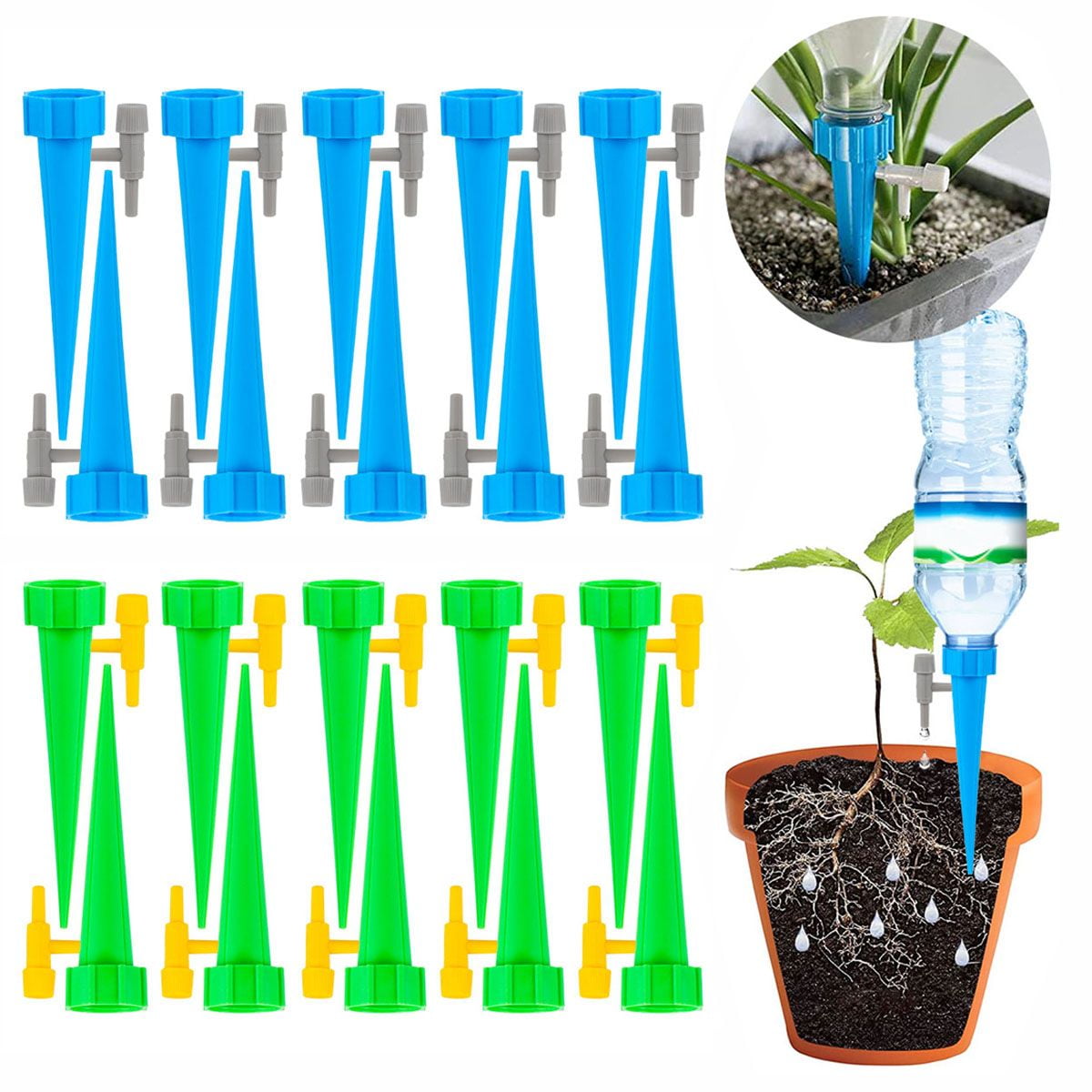 Spencer 20Pcs Self Watering Spikes, Adjustable Plant Watering Spikes ...