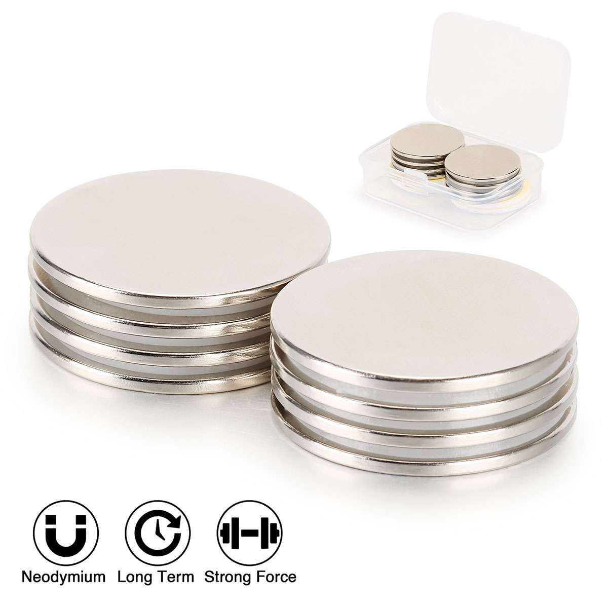 Spencer 24Pcs Neodymium Rare Earth Disc Magnets, 30mm x 2mm (1.2"x0.08 ...