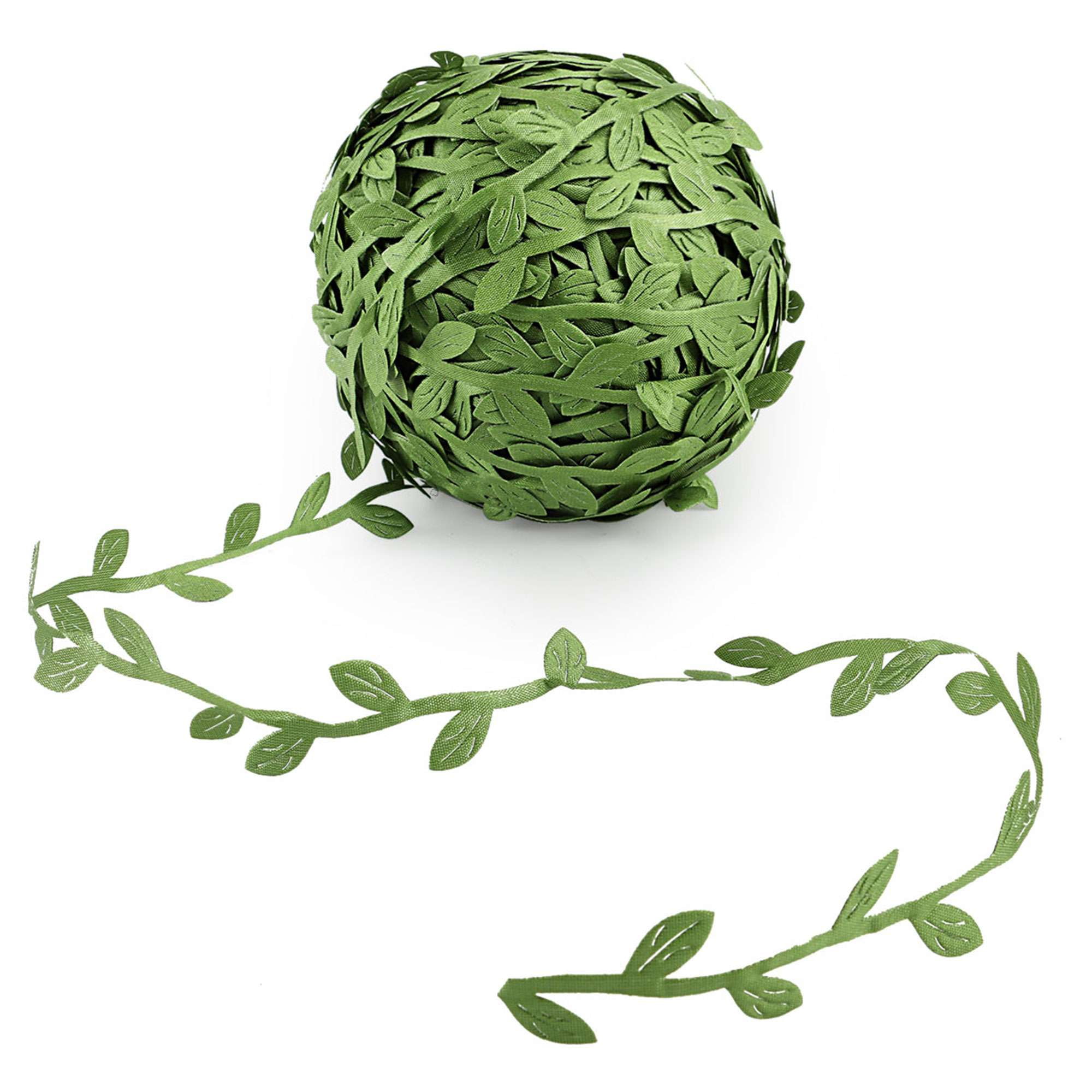 Spencer 262FT Leaf Ribbon, Artificial Vines Leaves String Trim Ribbon ...