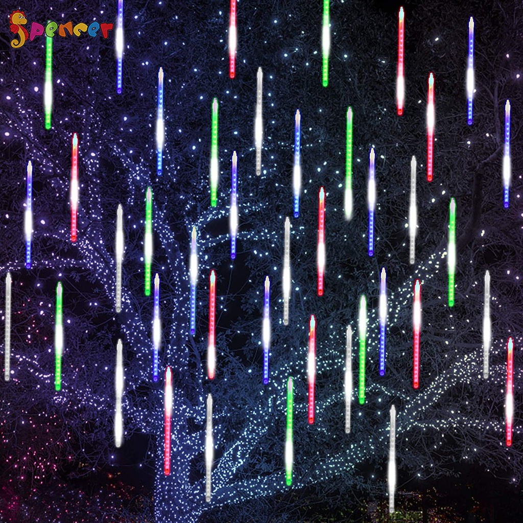 Spencer 288 LED Meteor Shower Rain Lights Waterproof Snow Falling Rain ...