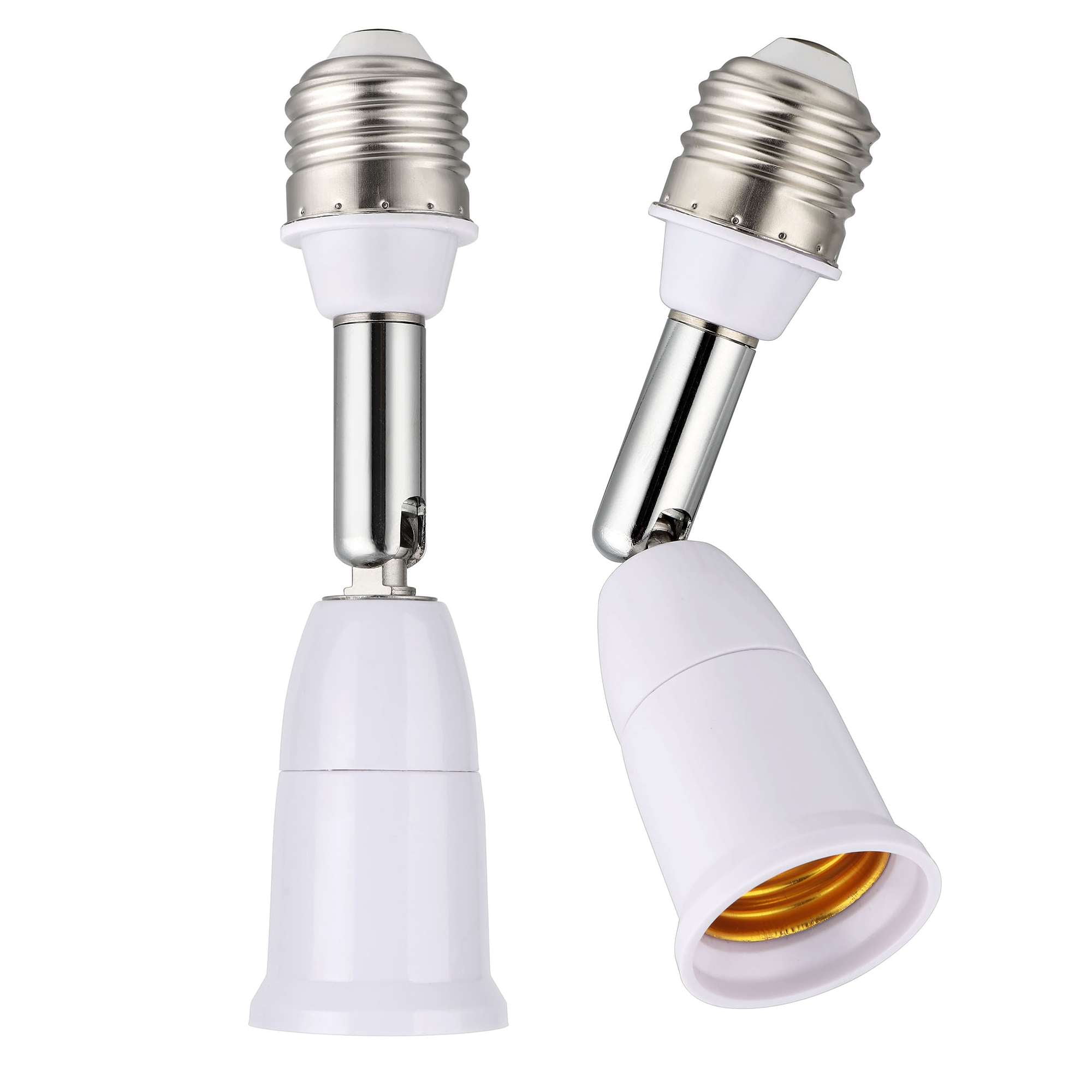 Spencer 2pcs E27 Light Bulb Socket Extender Light Socket Adapter 180 ...