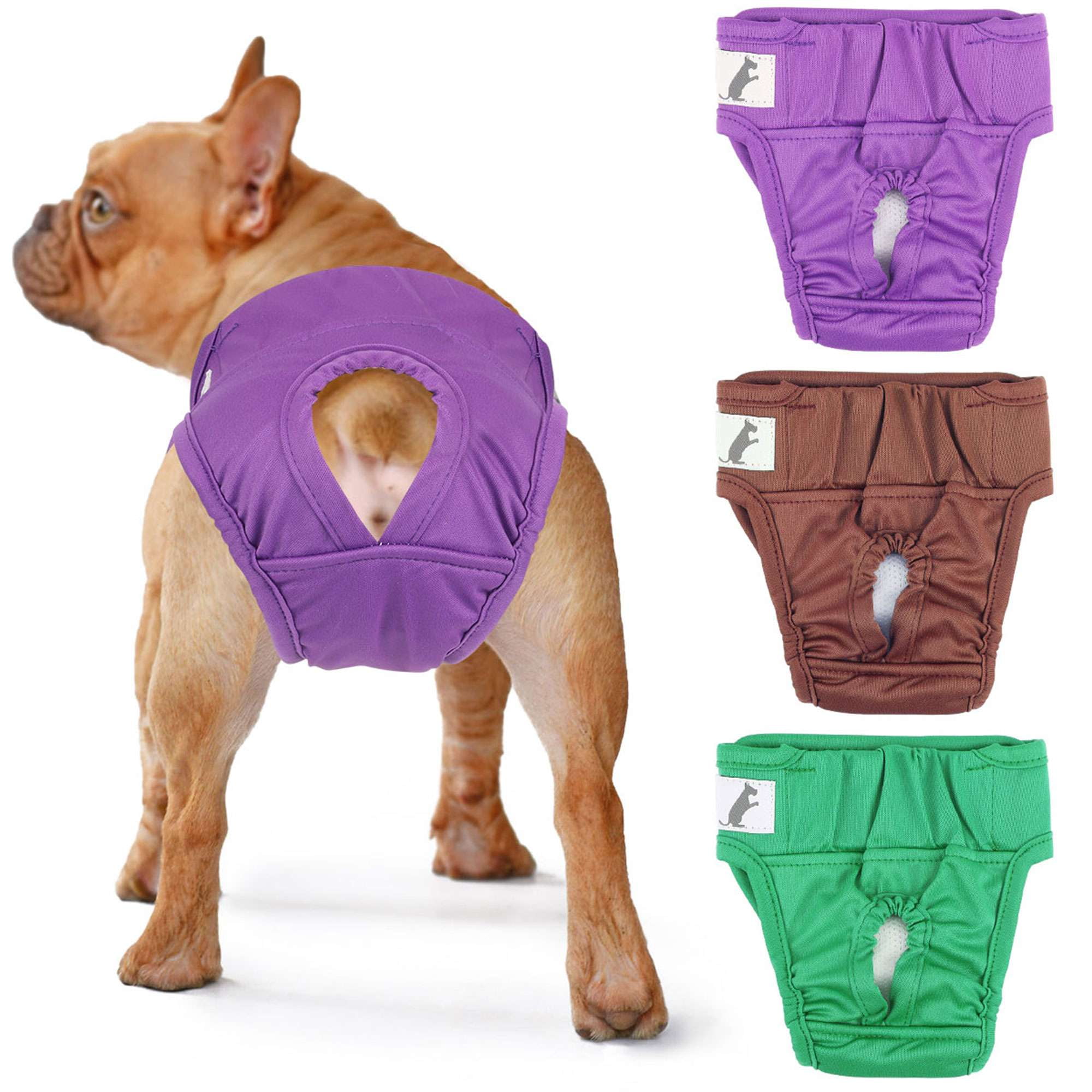 Spencer 3 Pack Washable Female Dog Diapers, Doggie Doggy Diapers ...