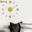 GustaveDesign Frameless Large 3D DIY Wall Clock, Modern Design Creative Mute Wall Clock for Home ...