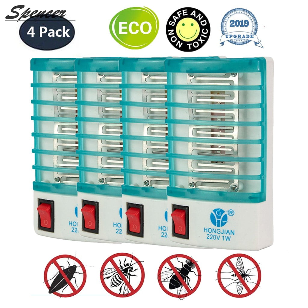 Spencer 4 Pack Electric Mosquito Killer Lamp Indoor Insect Killer Fly ...