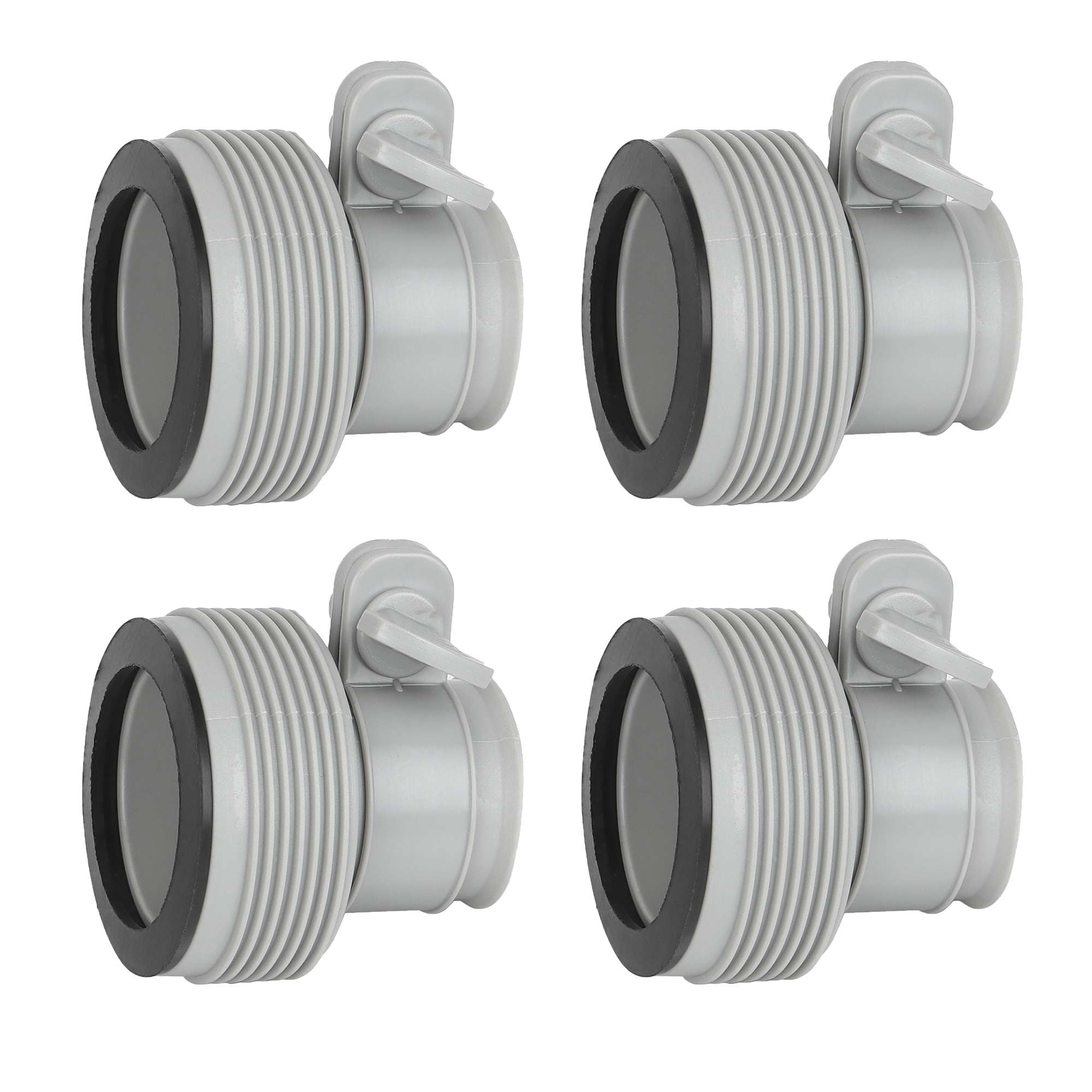 Spencer 4 Pack Type B Hose Adapter 1.25 inch to 1.5 inch Plastic Pool ...