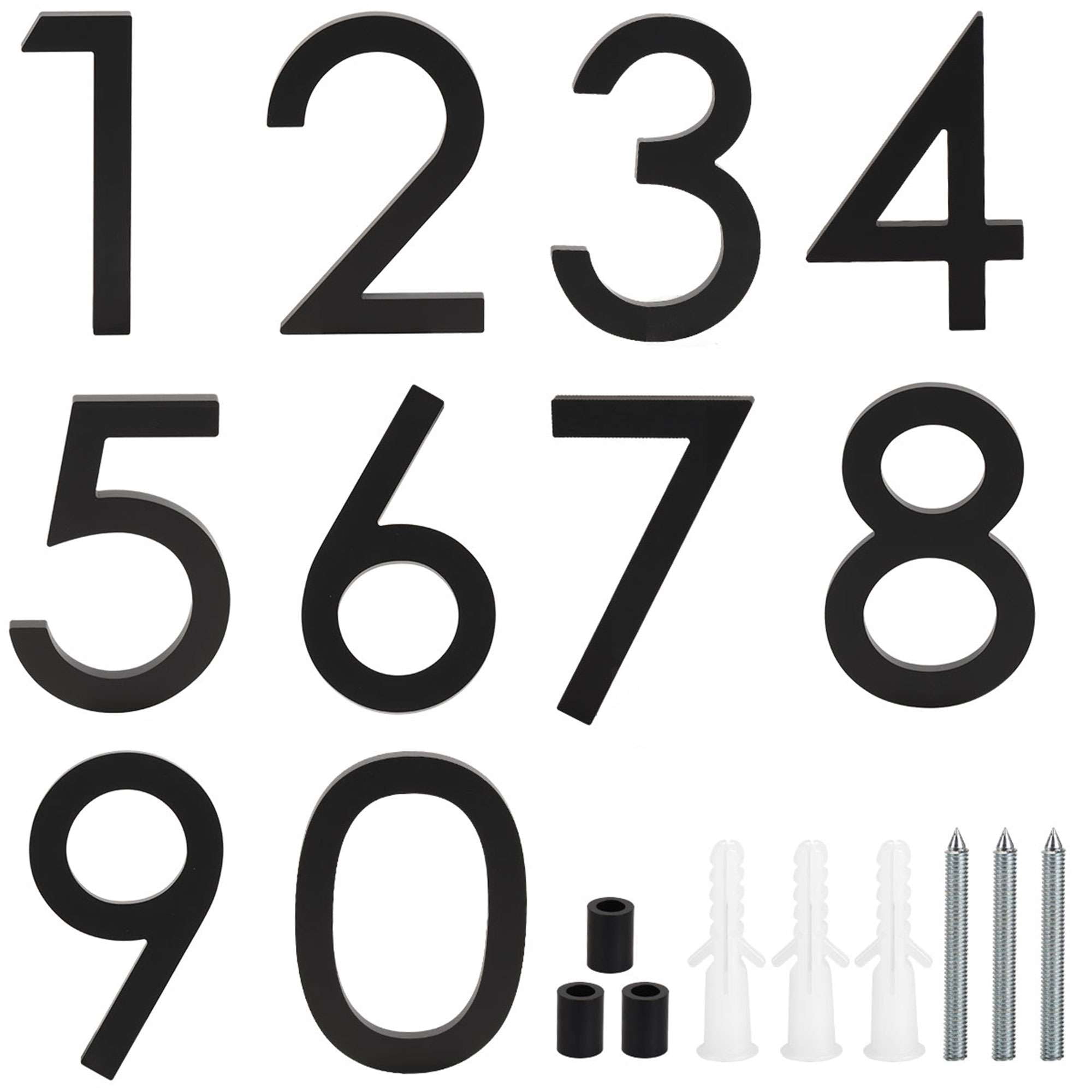 Spencer 6" Floating House Number Modern Acrylic Address Plaque Sign ...