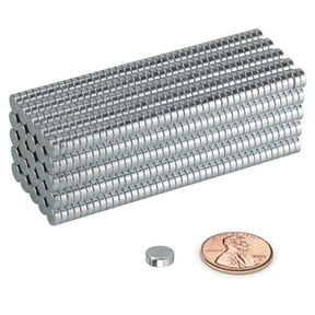 100 Pcs Super Strong Neodymium Magnets, Rare Earth Flat Round 12mm X ...
