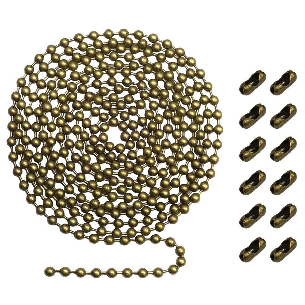 Spencer Beaded Pull Chain Extension with Connector for Ceiling Fan or ...