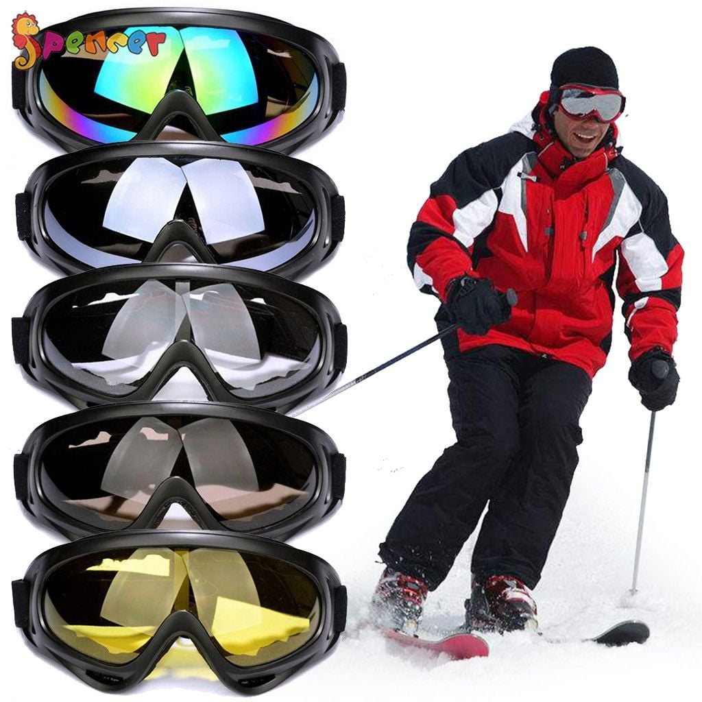 Spencer Black and Clear Snowboarding Sports Goggles - Walmart.com