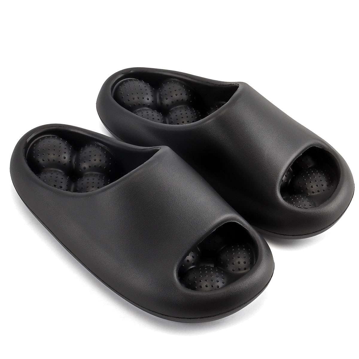 Spencer Bubbles Non Slip Slides Massage Slippers for Women Men, Soft ...