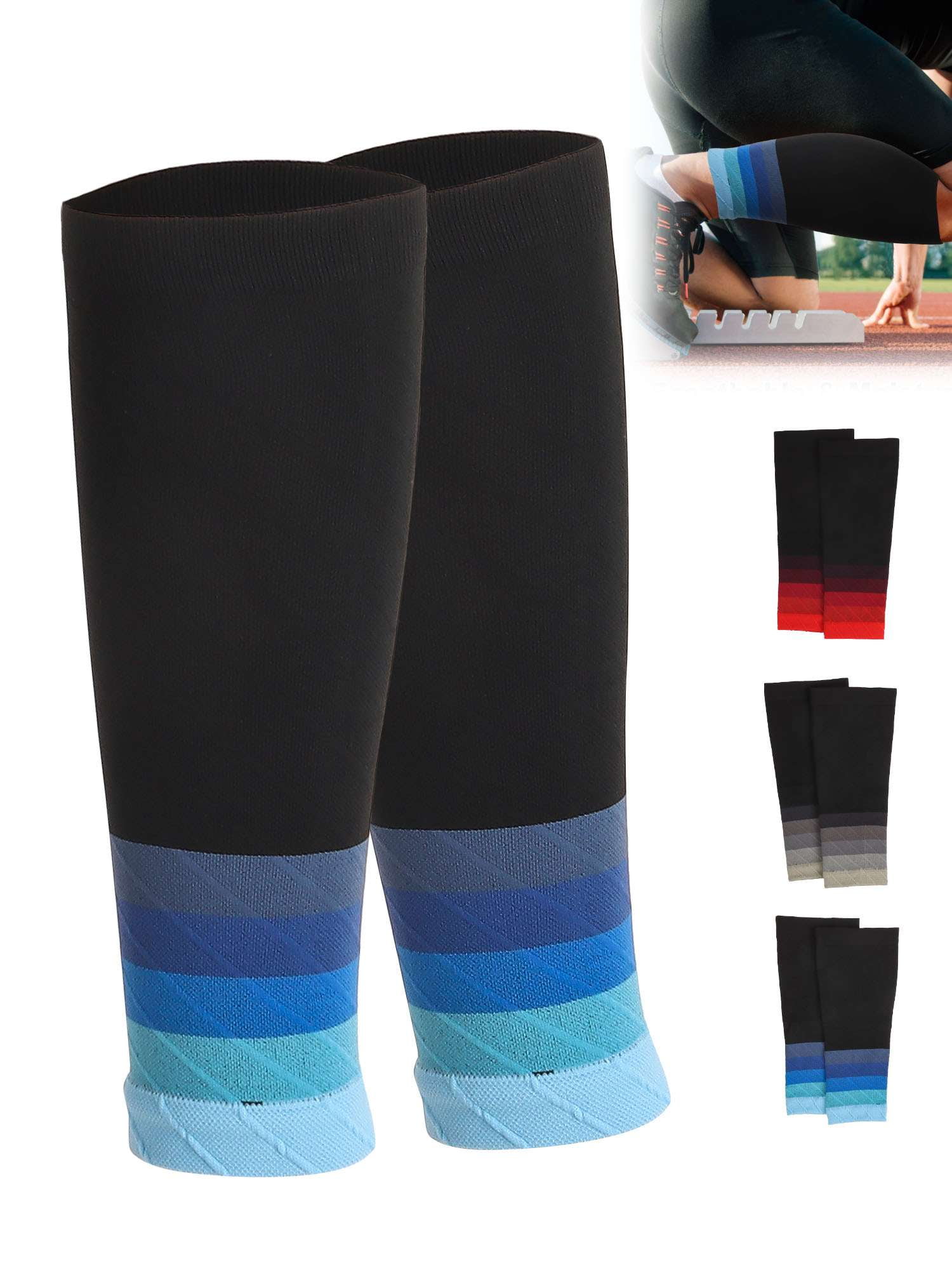 Spencer Calf Compression Sleeves for Men and Women, Footless ...