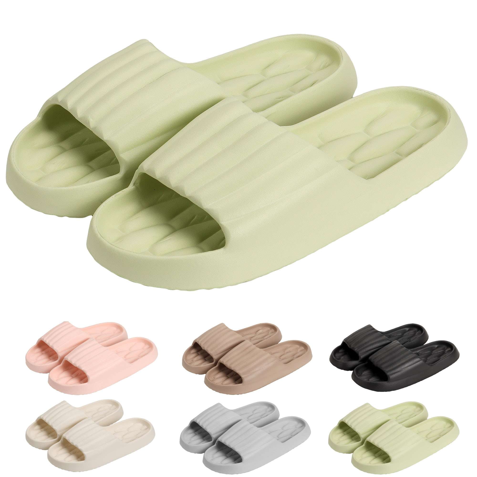 Spencer Clouds Sandal Slide for Women and Men, Shower Bathroom Slippers ...