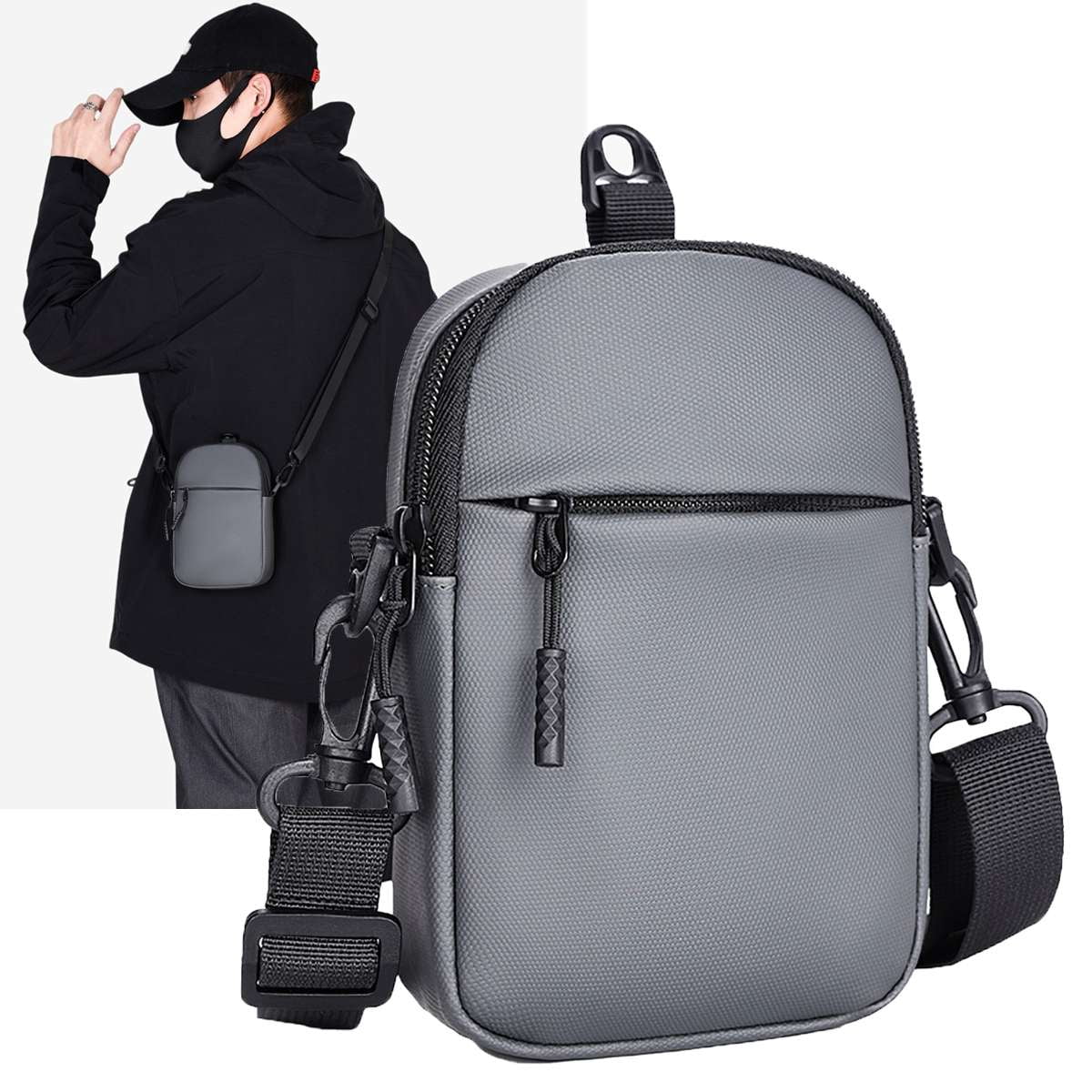 Spencer Crossbody Bag Mens Shoulder Bag Waterproof Crossbody Purse ...