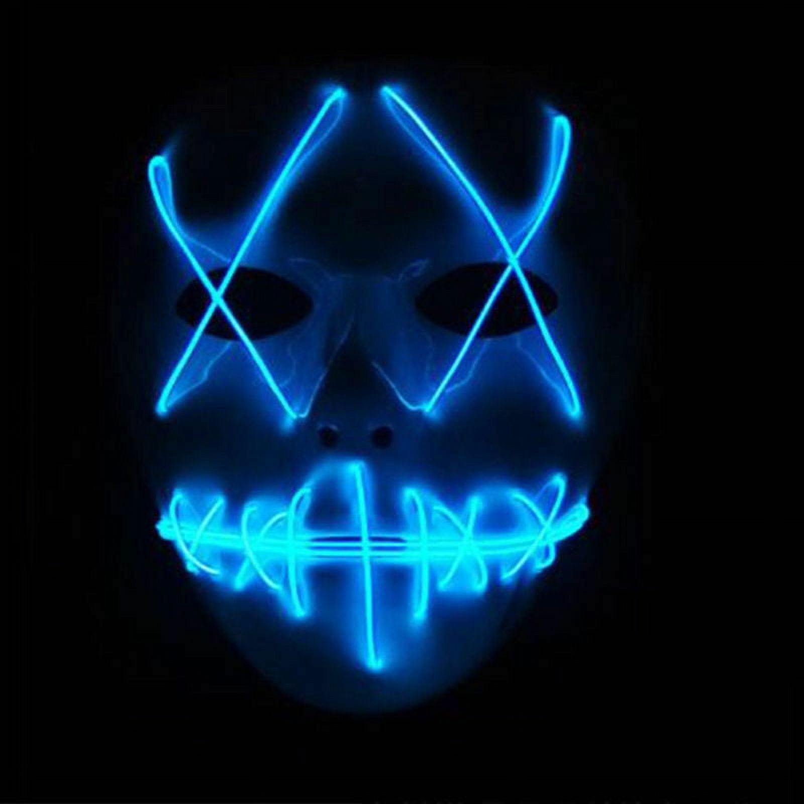 Spencer Halloween Scary Mask Led Costume Mask EL Wire Light Up The ...
