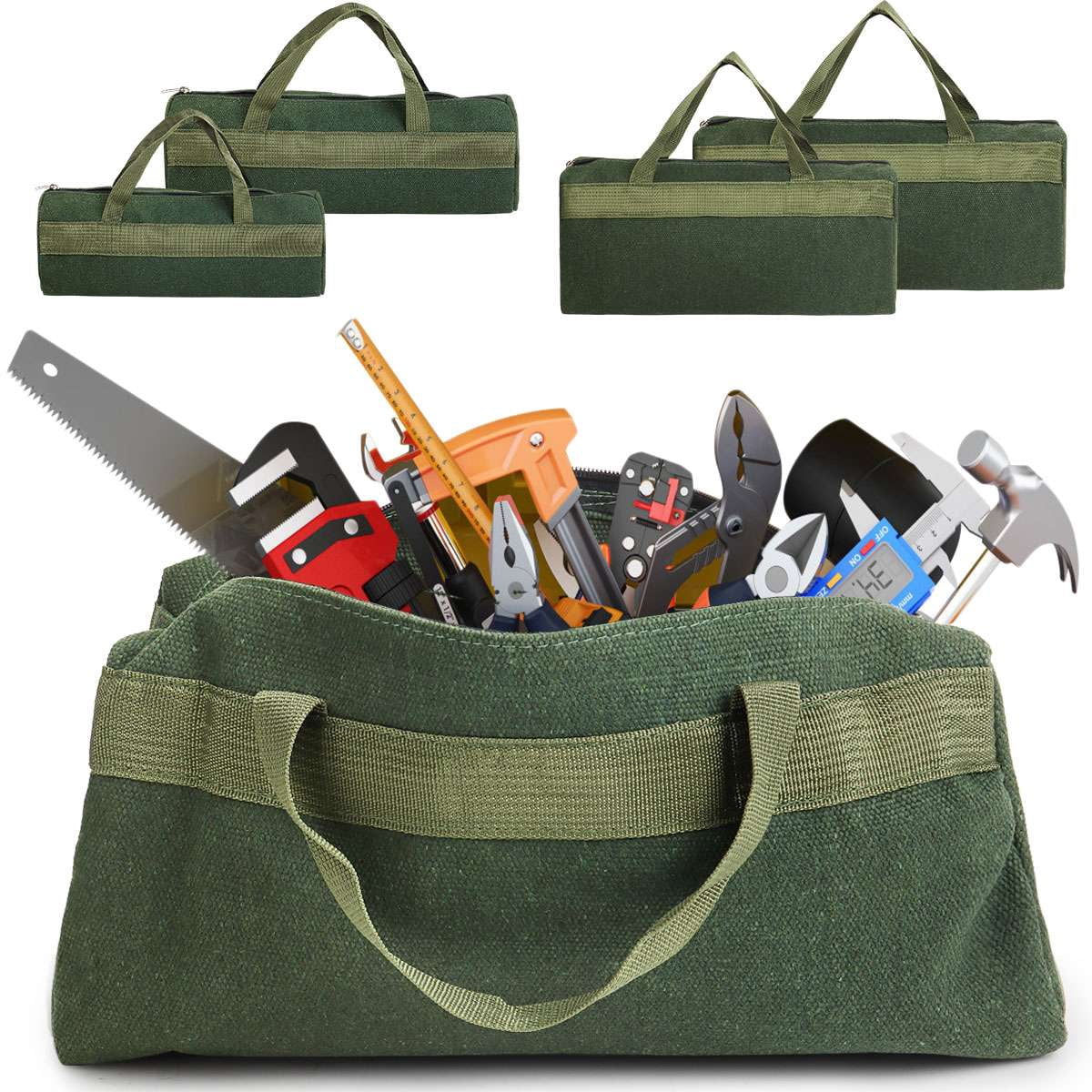 Spencer Heavy Duty Tool Bag Wide Mouth Tote for Various Instrument ...