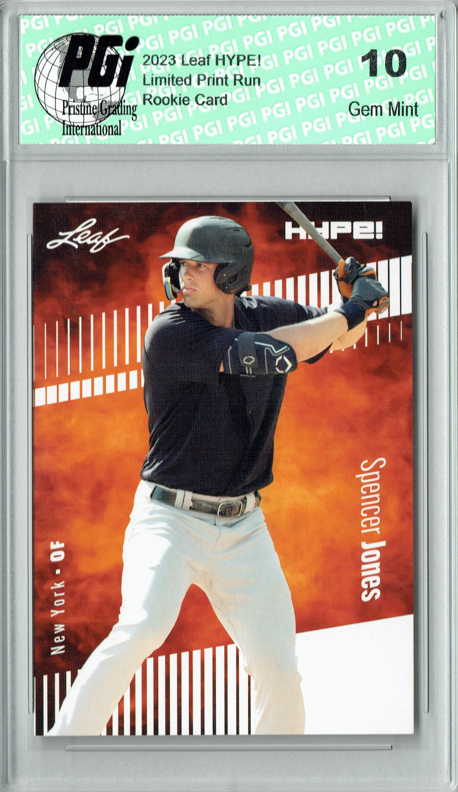 Spencer Jones 2023 Leaf HYPE! #136A Only 5000 Made NY Yankees Rookie ...