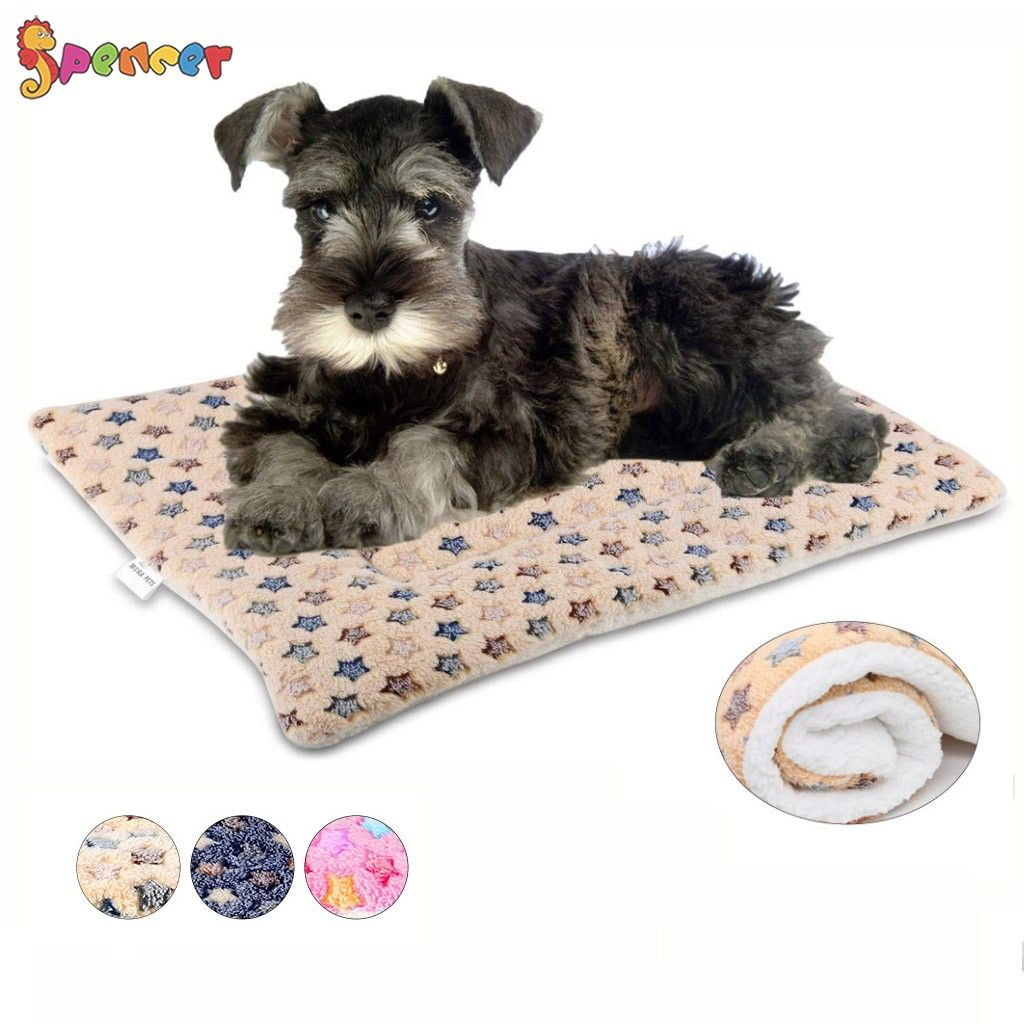 Spencer Large Dog Cat Pet Sleep Mat Soft Warm Reversible Fleece Crate ...