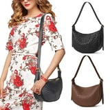 Spencer Leather Hobo Bag for Women Retro Sling Crescent Bag Crossbody ...