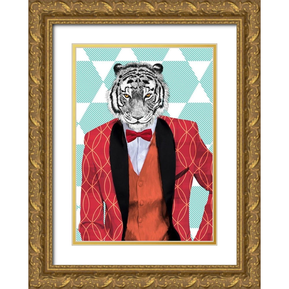 Spencer, Matt 24x32 Gold Ornate Wood Framed with Double Matting Museum ...