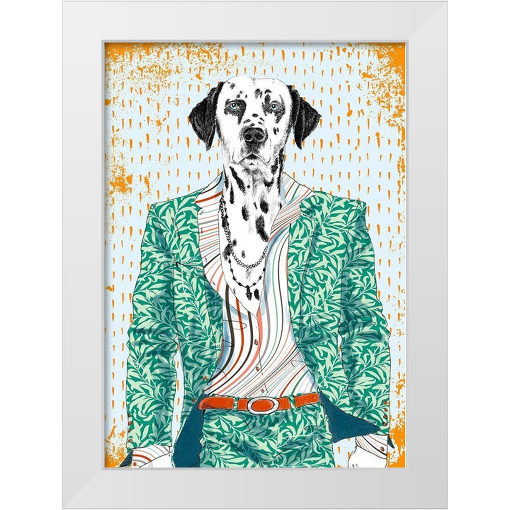 Spencer, Matt 24x32 White Modern Wood Framed Museum Art Print Titled ...