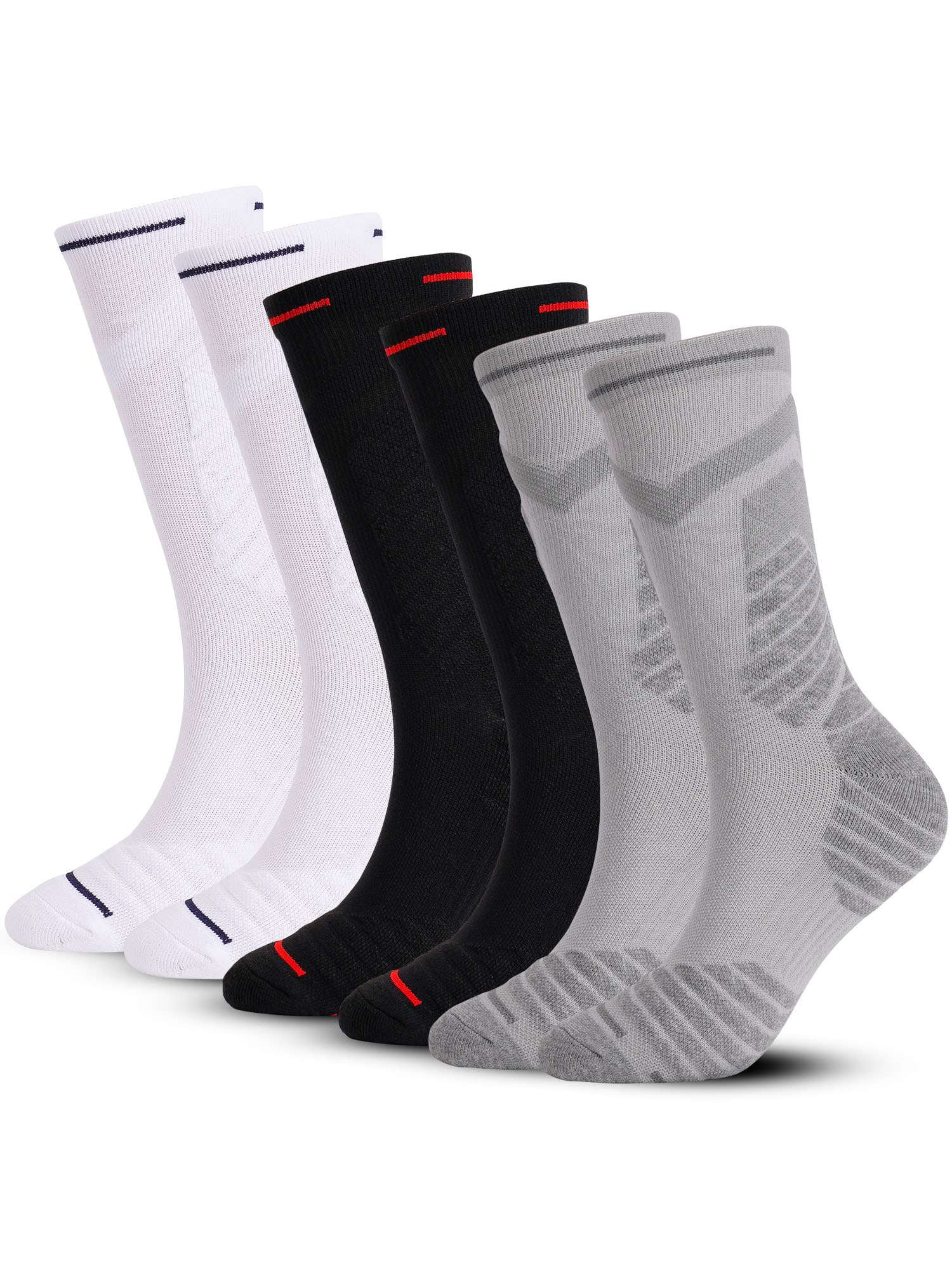 Spencer Men's Socks Comfort Cushioned Crew Socks 3 Pack, Athletic Ankle ...