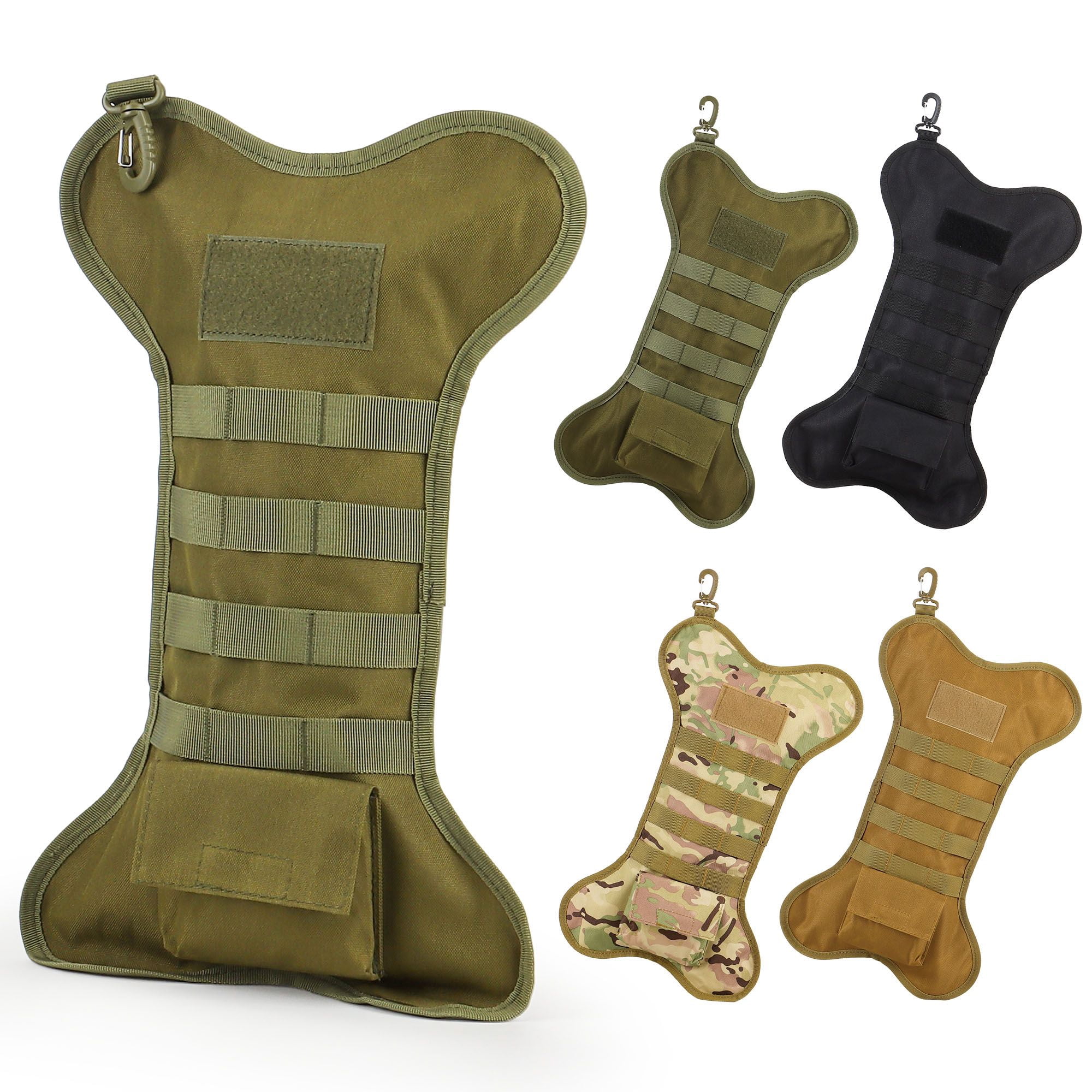 Spencer Pet Tactical Stockings Dog Bone Military Christmas Stocking ...