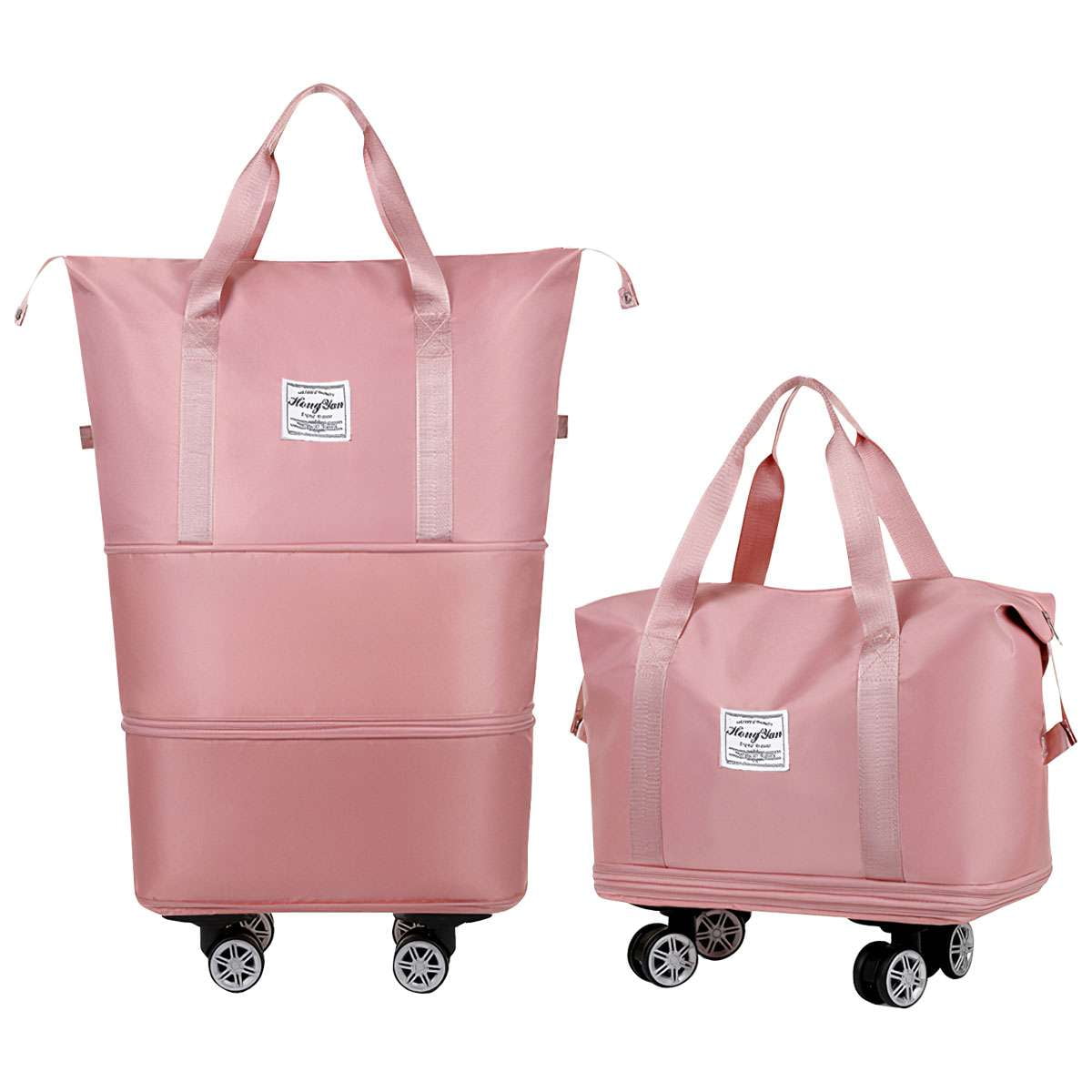Spencer Rolling Duffel Bag with Wheels, 3 Layer Expandable Luggage Bag ...