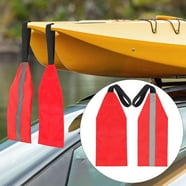 Anley Kayak Tow Red Safety Travel Flags with Reflective Strip - Warning ...