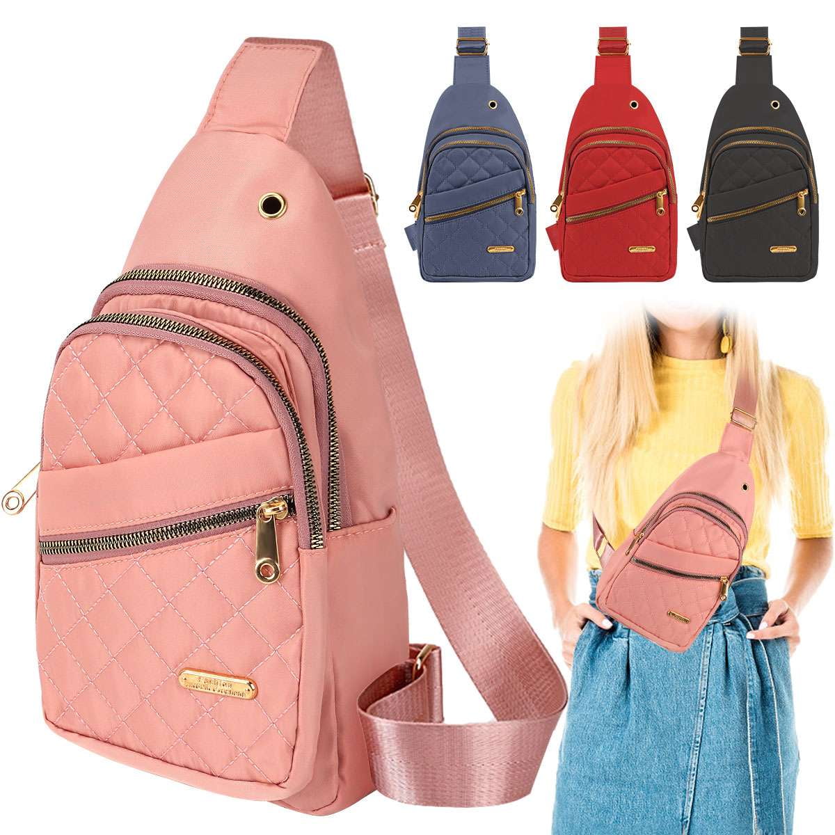 Spencer Sling Bag Crossbody Backpack Waterproof Travel Daypack Chest ...