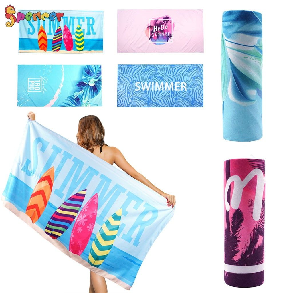 Spencer Sand Free Large Microfiber Pool Beach Towel, Quick Dry ...