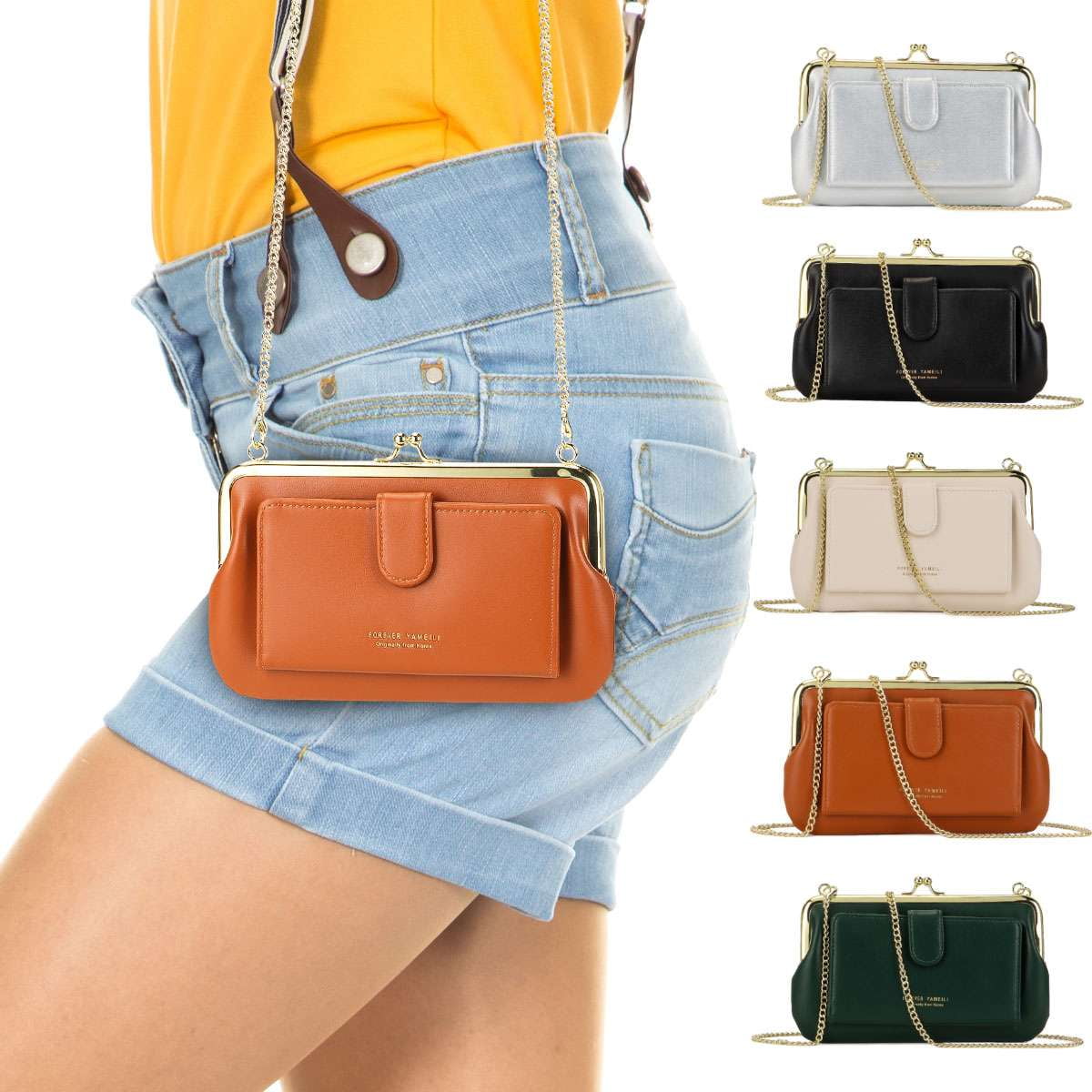 Spencer Wallet Purse Small Crossbody Bag for Women PU Leather Ladies ...