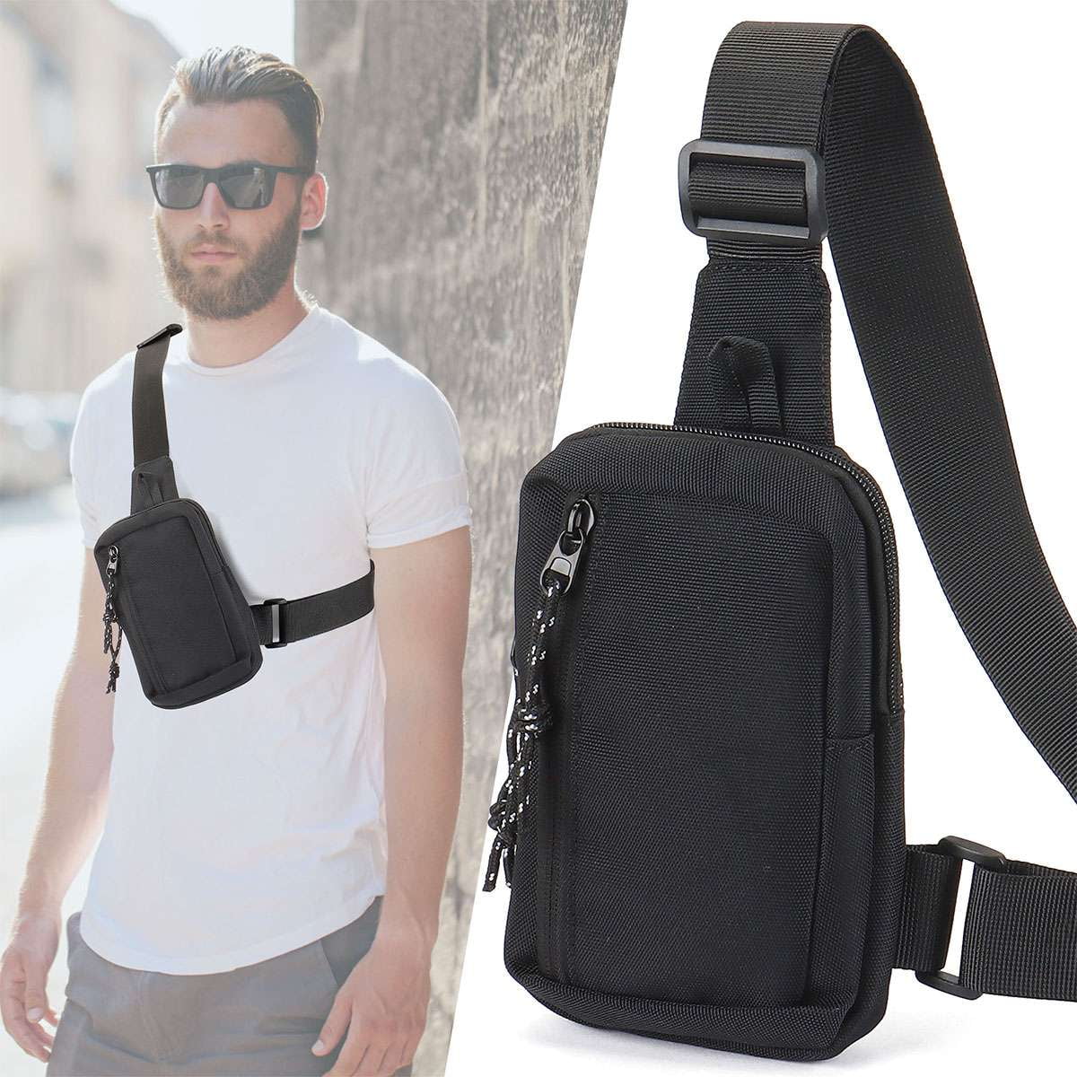 Spencer Waterproof Sling Backpack for Men Shoulder Crossbody Sling Bag ...
