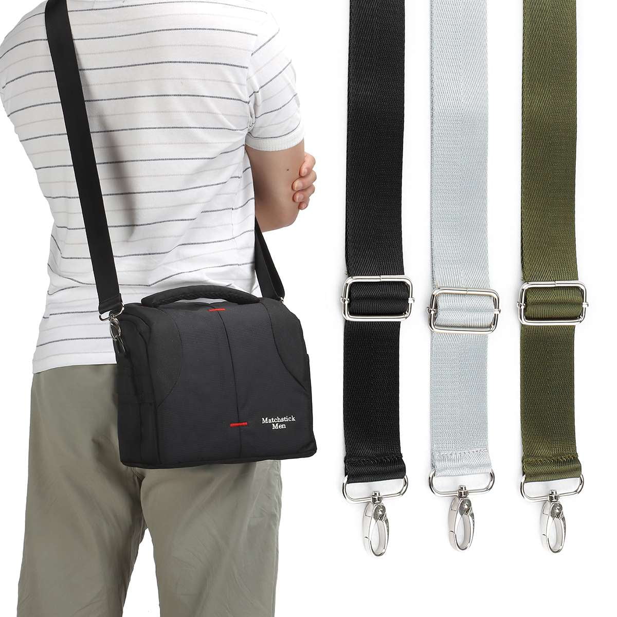 Spencer Wide Purse Strap Replacement Adjustable Nylon Shoulder Strap ...